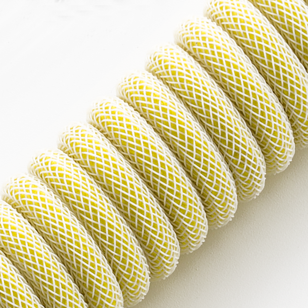CableMod Pro Coiled Keyboard Cable (Lemon Ice, USB A to USB Type C ...