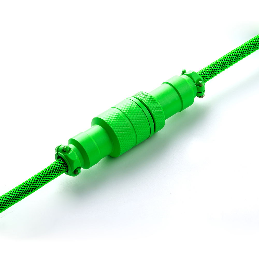 CableMod Pro Coiled Keyboard Cable (Viper Green, USB A to USB Type C ...